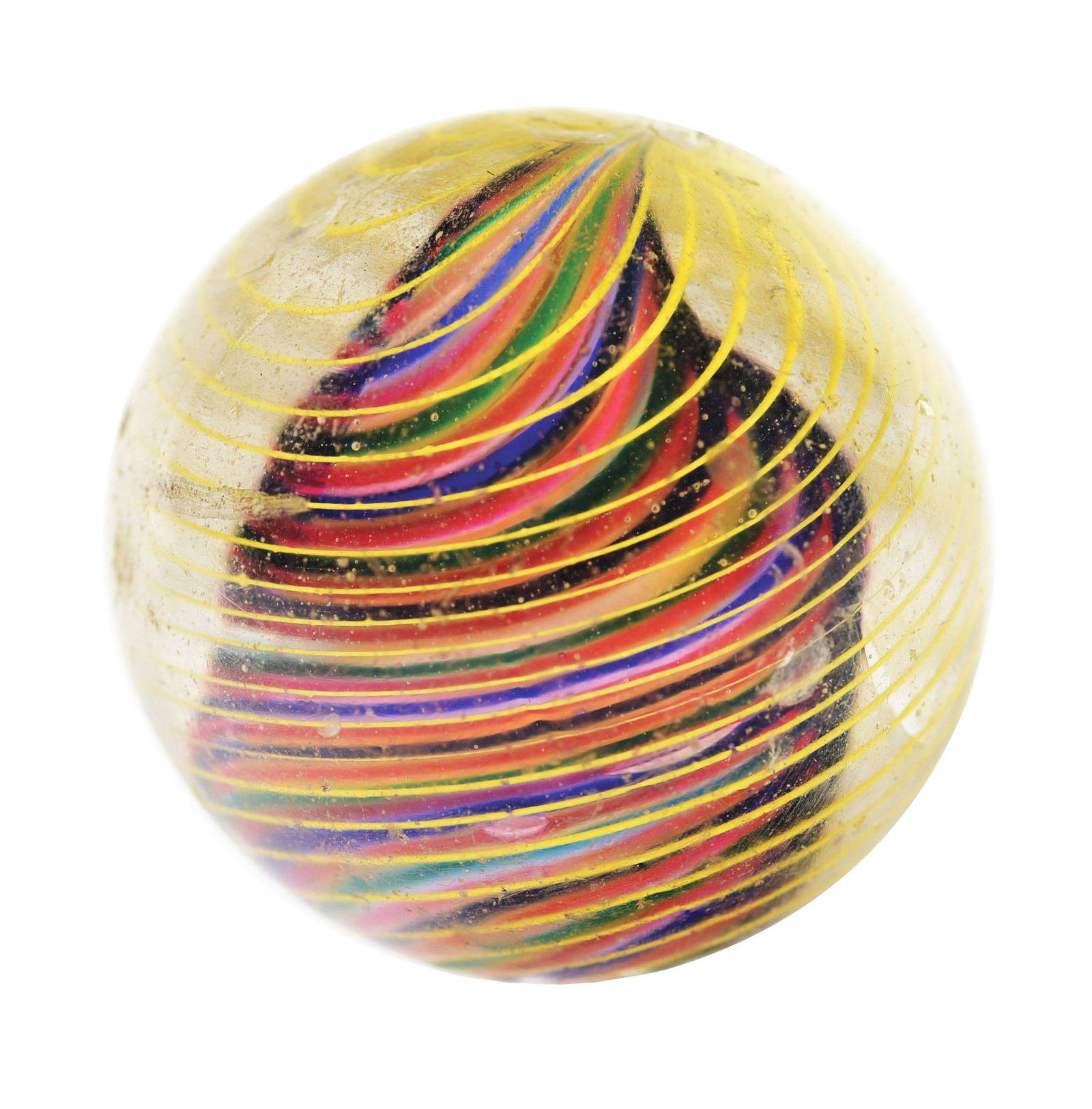 Large Solid Core Swirl Marble.