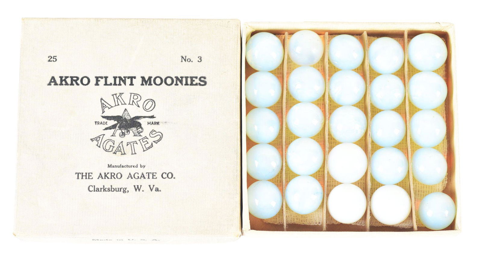 AKRO AGATE NO. 3 FLINT MOONIE MARBLES. - Dec 01, 2021 | Dan Morphy ...