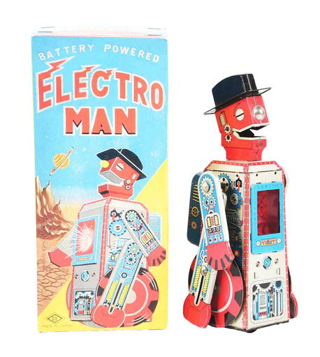 Ultra Rare Japanese Tin Litho Battery Operated Electro