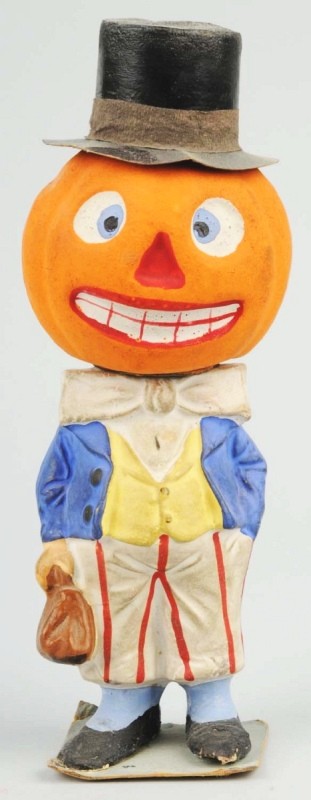 4: Uncle Sam Pumpkin Head Candy Container.
