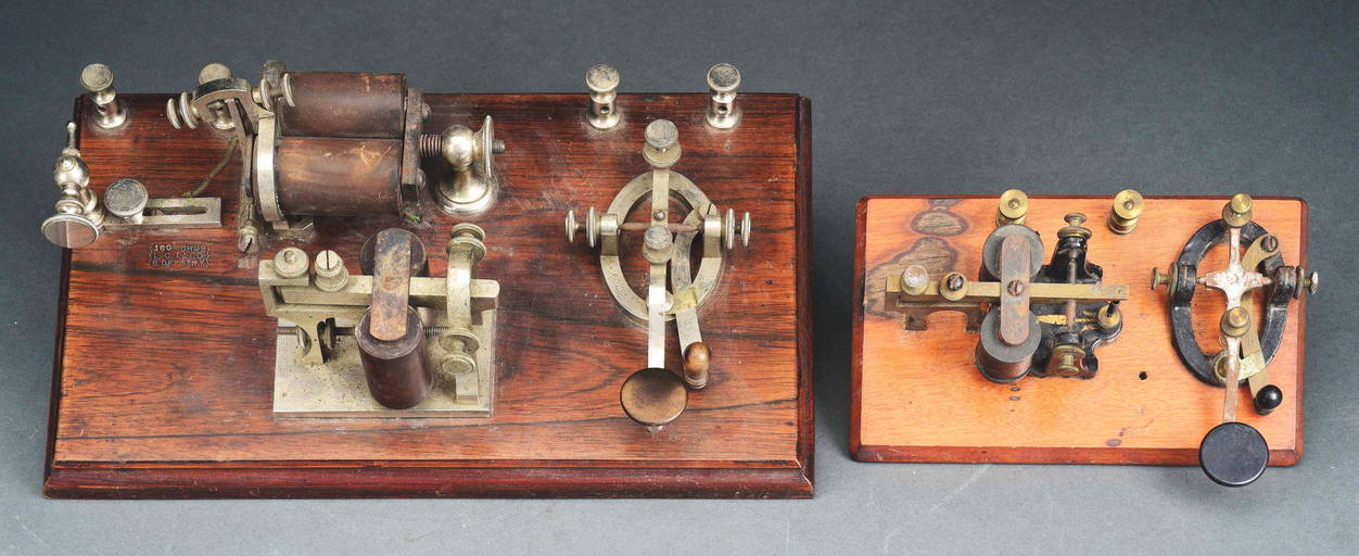 LOT OF 2: TELEGRAPH MACHINES. - Dec 08, 2021 | Dan Morphy Auctions in PA