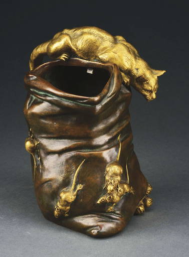 Louis Thèophile Hingre (1832 1911) Cat Chasing