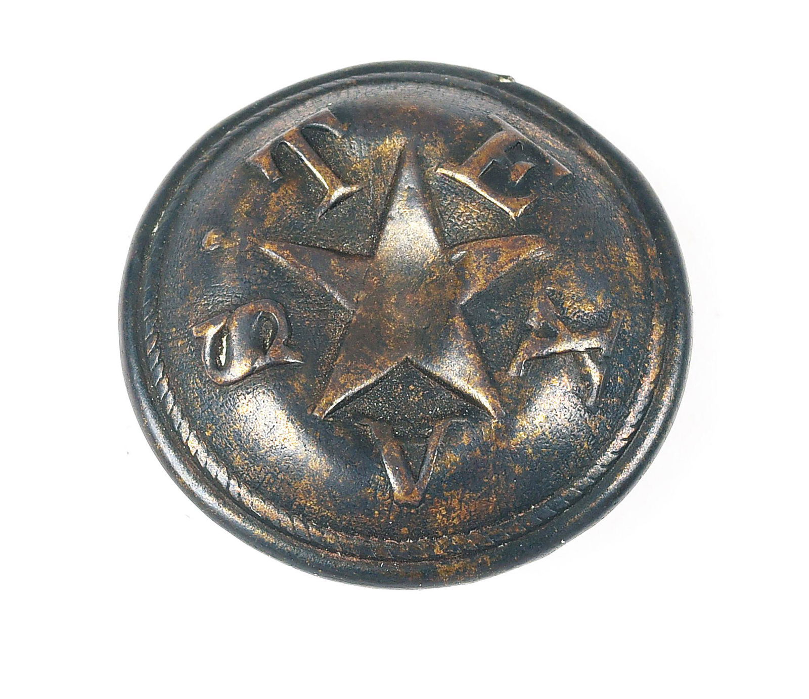 Scarce Civil War Confederate Texas Button Recovered