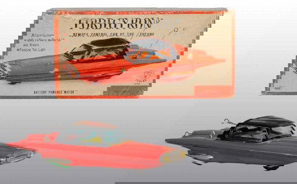 261: Tin Litho Ford Gyron Concept Car Battery-Op Toy.