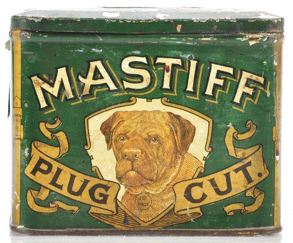 Mastiff Plug Cut Tobacco Tin.