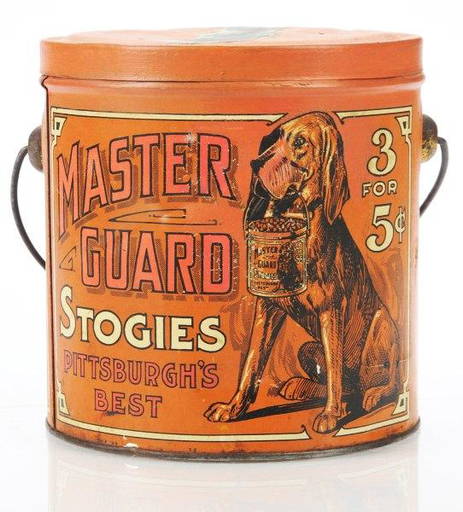 Master Guard Stogies Bail Handle Cigar Pail.