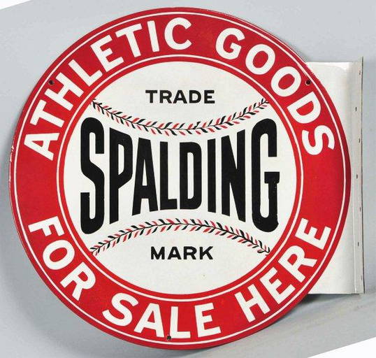 Spalding Porcelain Sign.