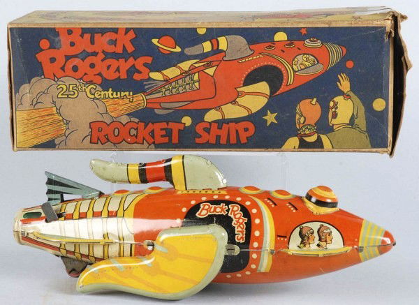 58: Tin Marx Buck Rogers 25th Century Rocket Ship Toy