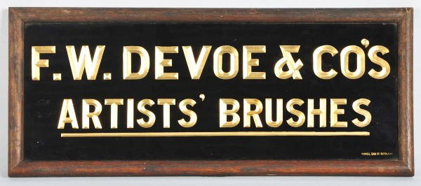 F.w. Devoe & Co. Artist Sign.