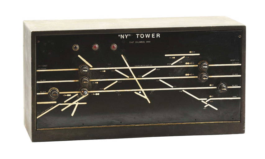 NY INTERLOCKING TOWER MODEL BOARD. - Mar 29, 2022 | Dan Morphy Auctions ...