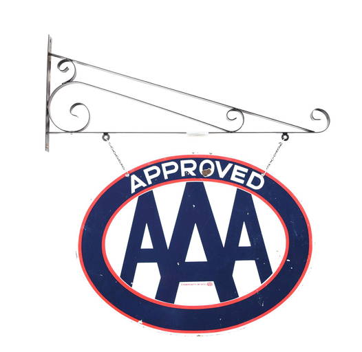 APPROVED AAA PORCELAIN SERVICE STATION SIGN W/ METAL - Mar 29, 2022 ...