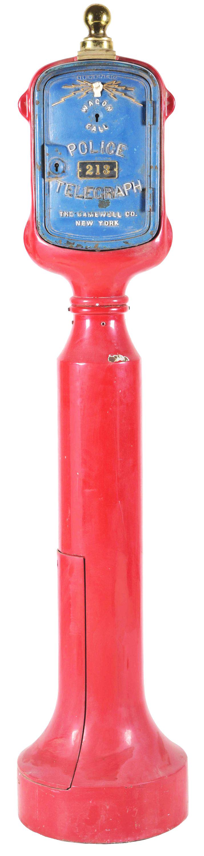 Gamewell Fire Alarm Box & Police Telegraph Mounted On