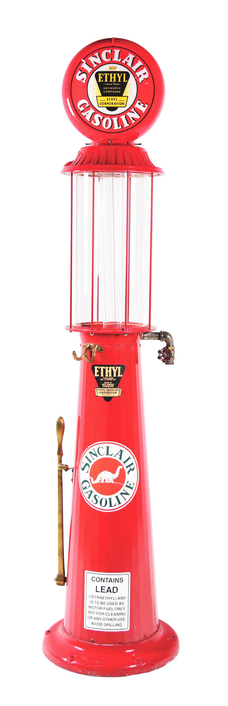 MINIATURE VISIBLE GAS PUMP RESTORED IN SINCLAIR (#2150) on Mar 30, 2022 ...