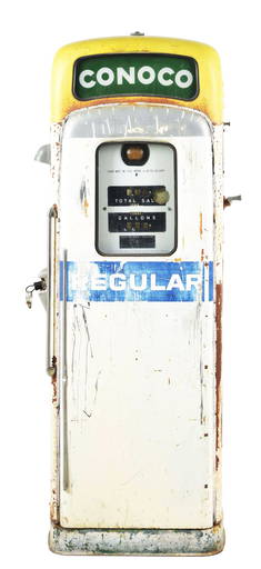 Martin And Schwartz Model #80 Gas Pump W/ Conoco Ad