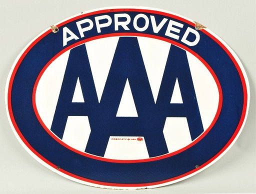 1358: Porcelain AAA Approved Oval Sign. - Mar 12, 2011 | Dan Morphy ...
