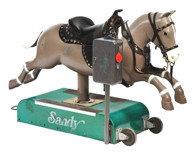 Ride On Sandy Horse Kiddie Ride.