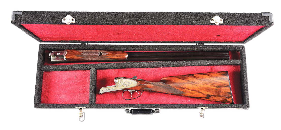 (m) Cased Merkel 60e Sxs 20 Bore Shotgun.