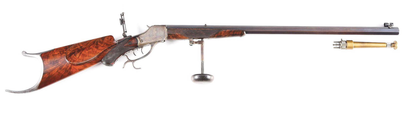 (A) HARTFORD POPE RIFLED WINCHESTER MODEL 1885 HIGH WALL SINGLE SHOT ...