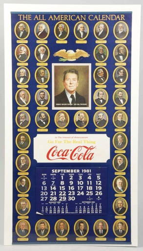 1981 Coca Cola Calendar.