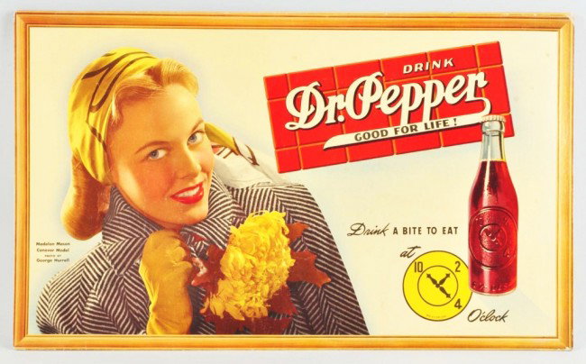1546: Lot of 3: Cardboard Dr. Pepper Posters.