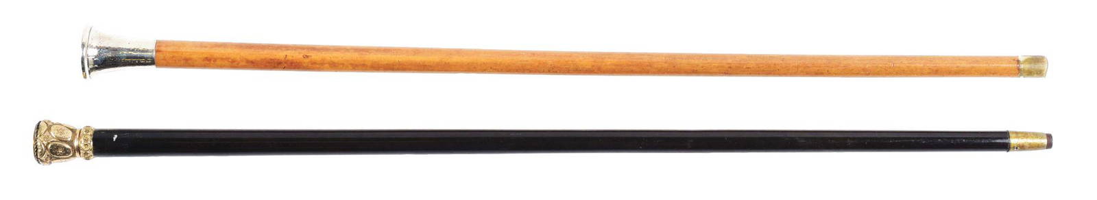 Lot Of 2: Religious Canes.