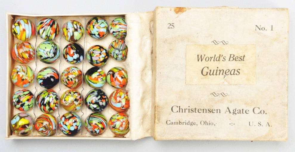 Christensen Set Of World's Best Guinea Marbles.