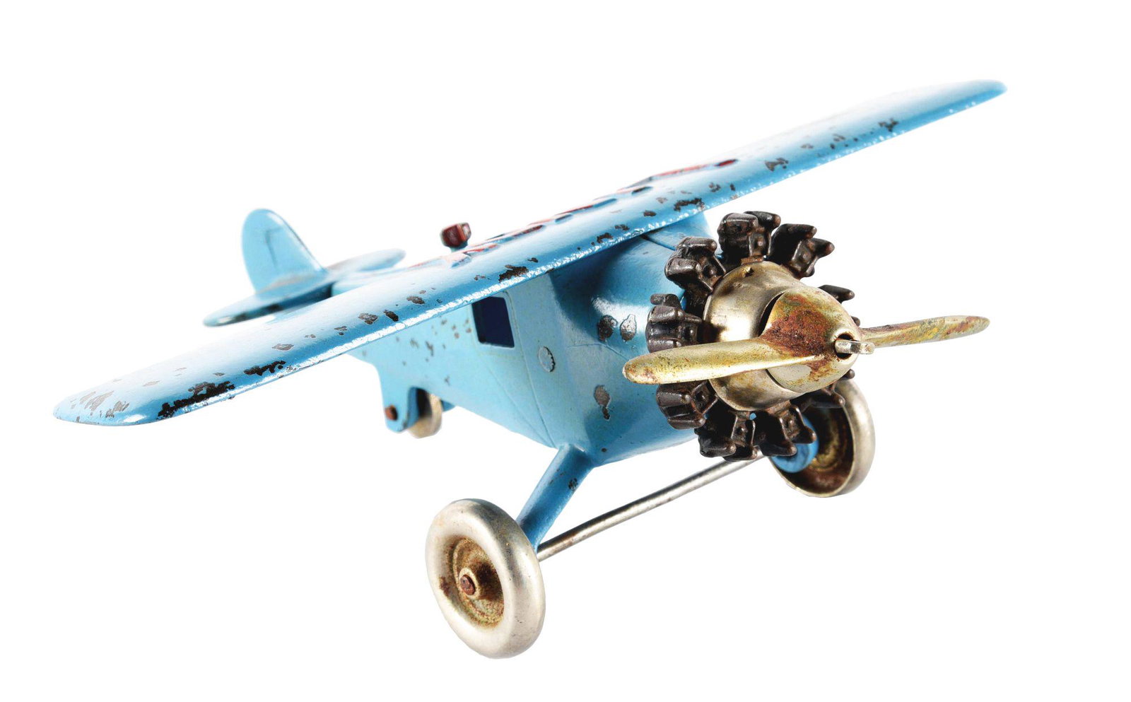 Cast Iron Hubley Lindy Airplane.