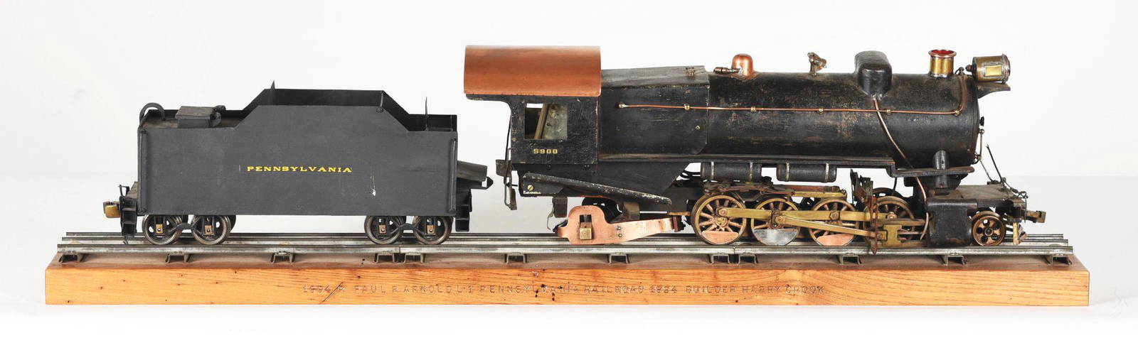 CUSTOM-MADE PRESSED STEEL ENGINE AND TENDER. (#1352) on Aug 09, 2022 ...