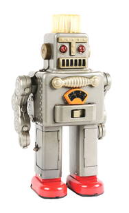 Japanese Original Tin Smoking Spaceman Robot.