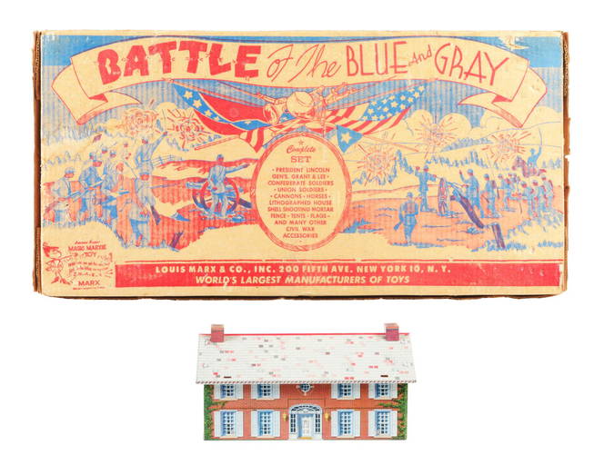 Marx Battle Of The Blue And Gray Play Set.