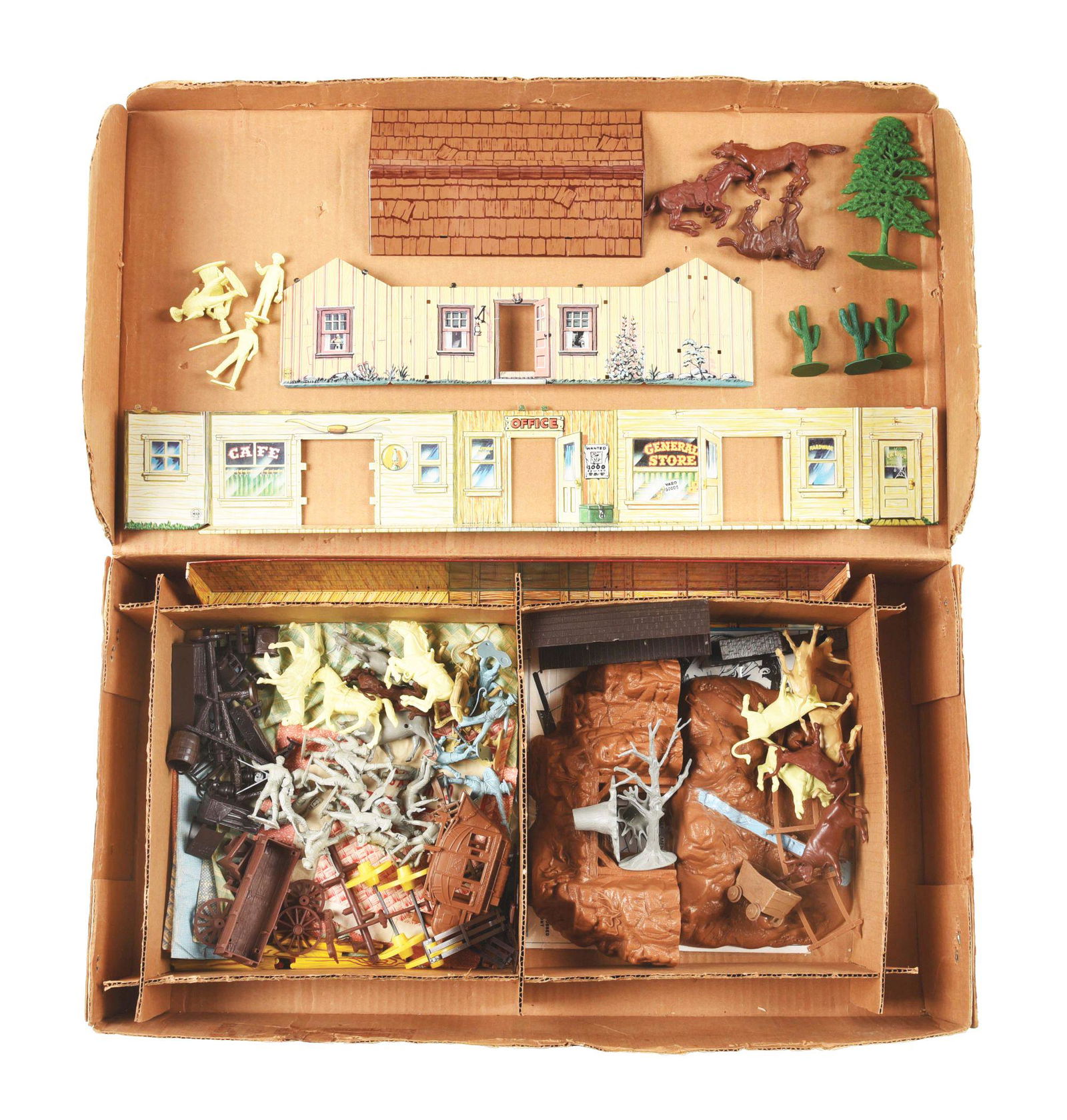 Very Rare Marx Gunsmoke Dodge City Play Set.