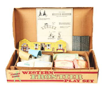 Very Rare Marx Johnny Ringo Western Frontier Play Set.