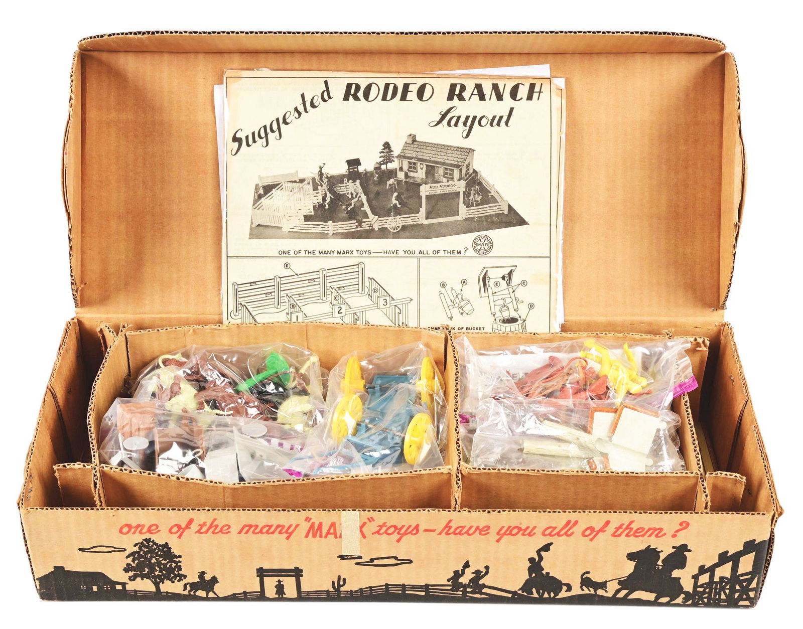 Marx Roy Rogers Rodeo Ranch Play Set.