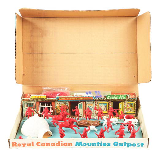 Ideal Royal Canadian Mounties Outpost Play Set.