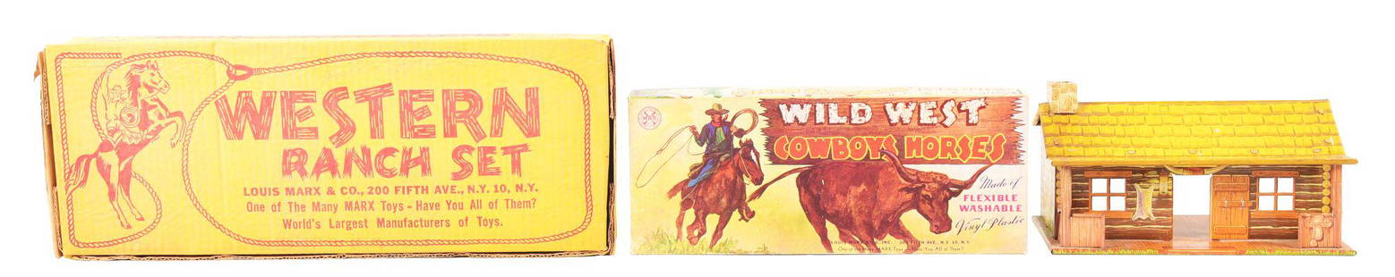 Vintage Marx Western Town Playset