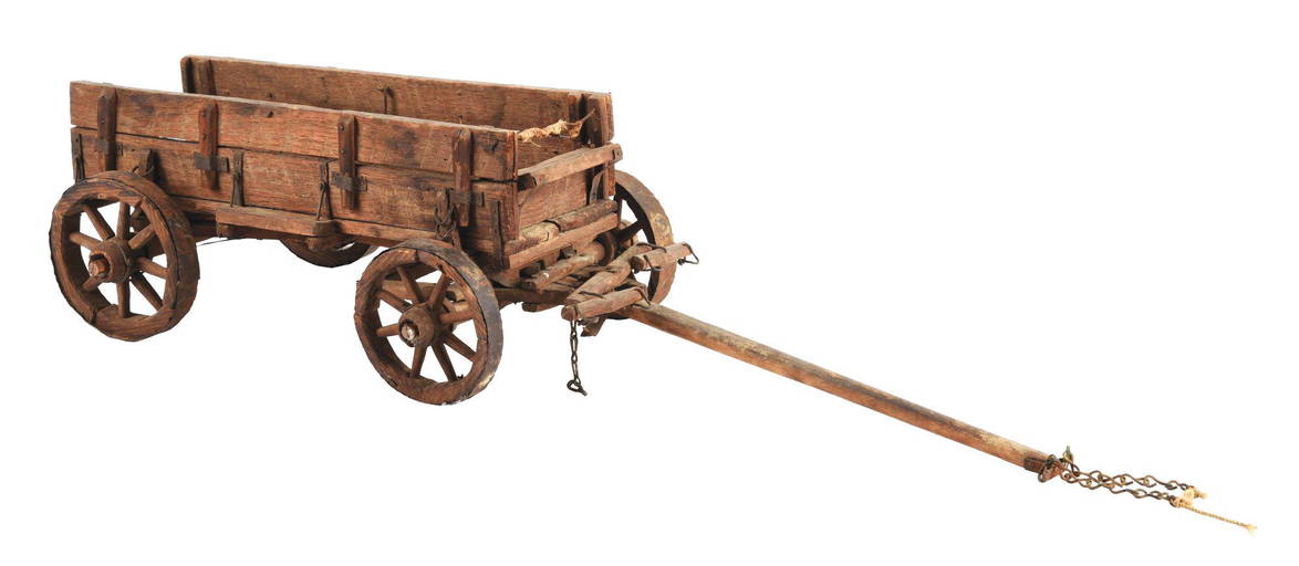 EARLY WOODEN SALESMAN SAMPLE HAY WAGON. - Aug 25, 2022 | Dan Morphy ...