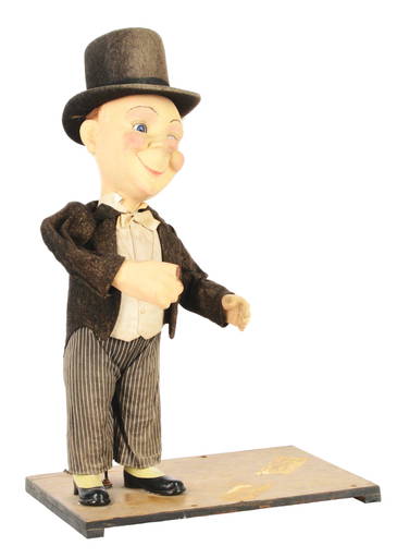EARLY CLOCKWORK NODDER OF A GENTLEMAN IN TOP HAT. - Sep 09, 2022 | Dan Morphy Auctions in PA