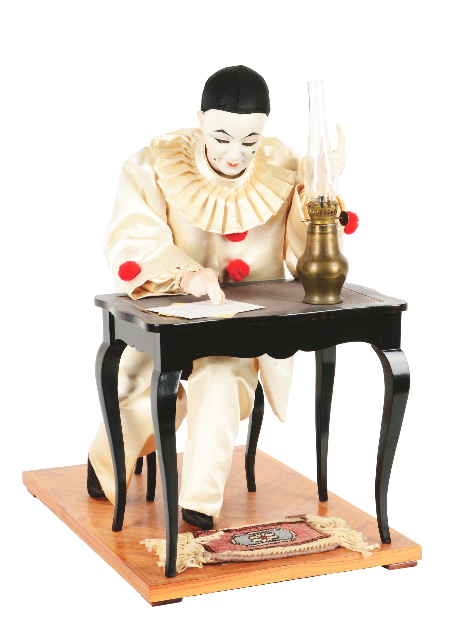 Swiss Made "pierrot Ecrivain" Musical Automaton.