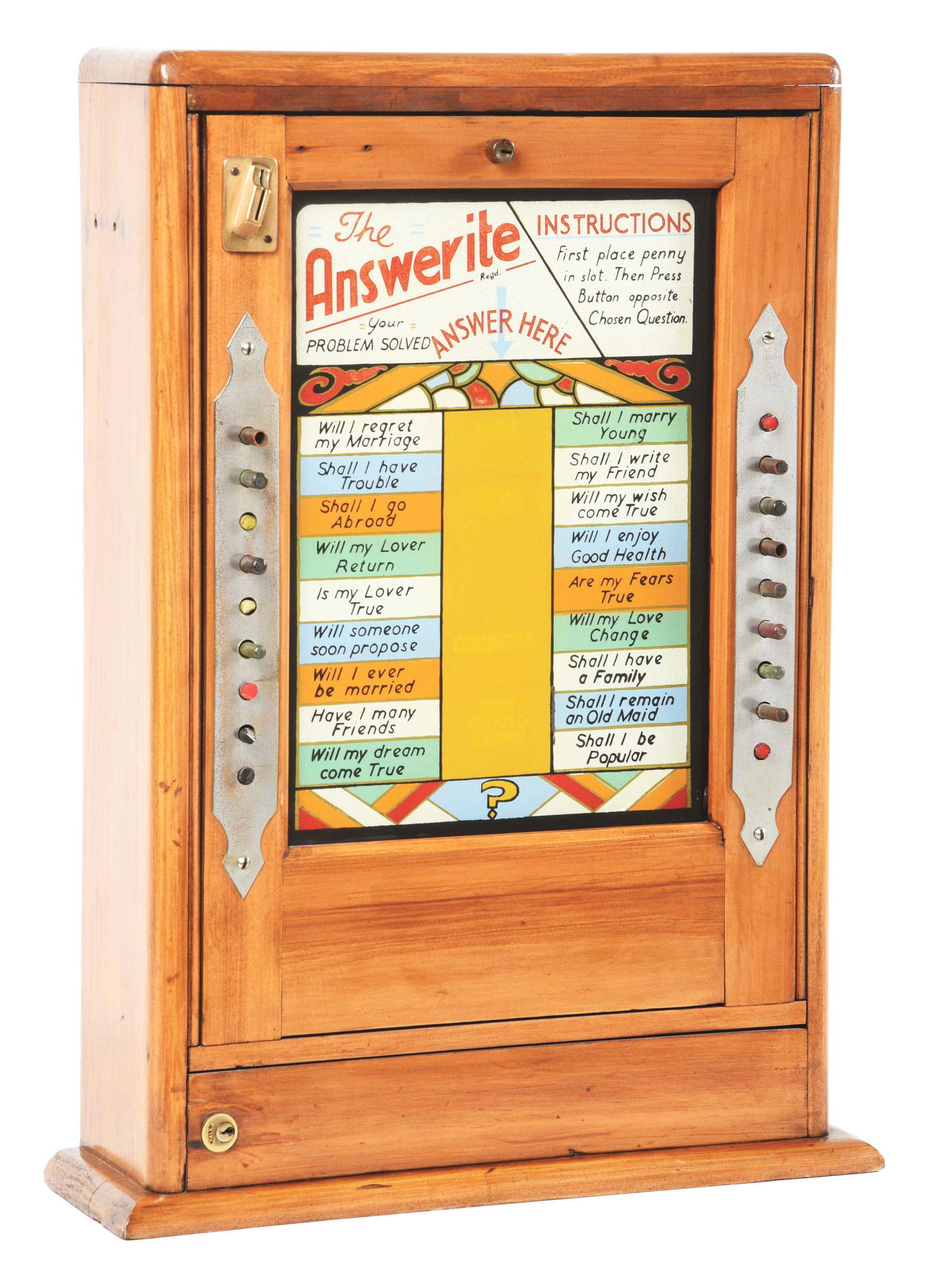 ARCADE FORTUNE TELLER. - Sep 09, 2022 | Dan Morphy Auctions in PA