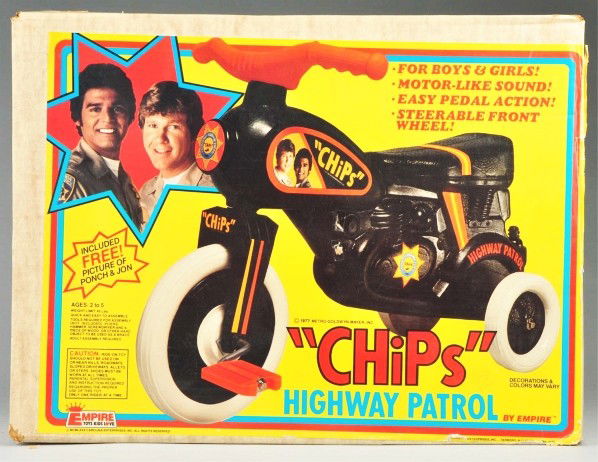 826: Empire "CHiPs" Motorcycle Toy.