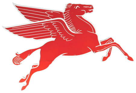 Mobil Pegasus Porcelain Cookie Cutter Sign.