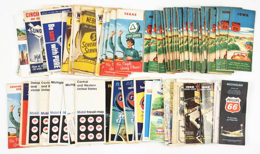 Collection Of Service Station Highway Maps