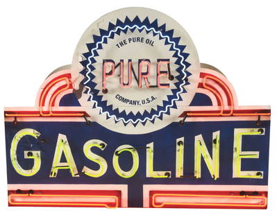 Masury's Pure Colors Paint Tin Sign