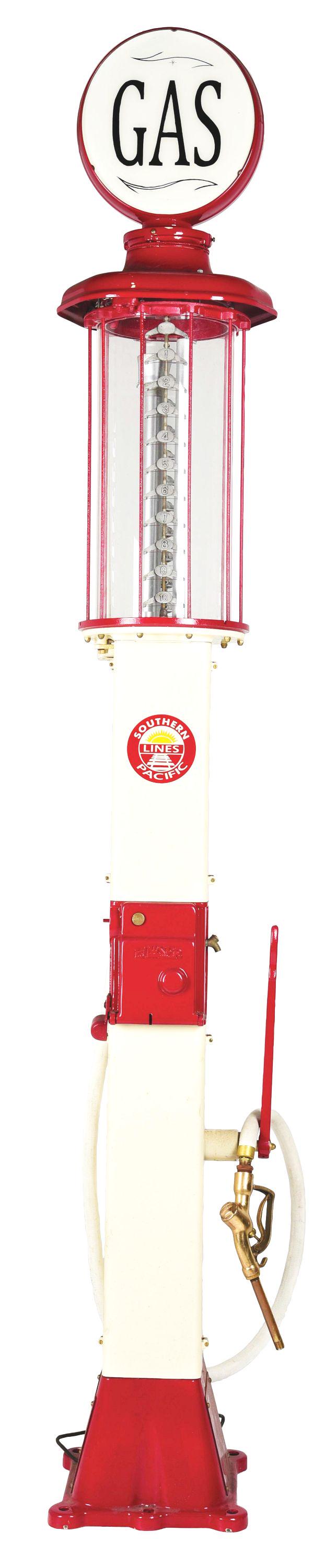 Bowser Model #c 77 Ten Gallon Visible Gas Pump Restored In Southern ...