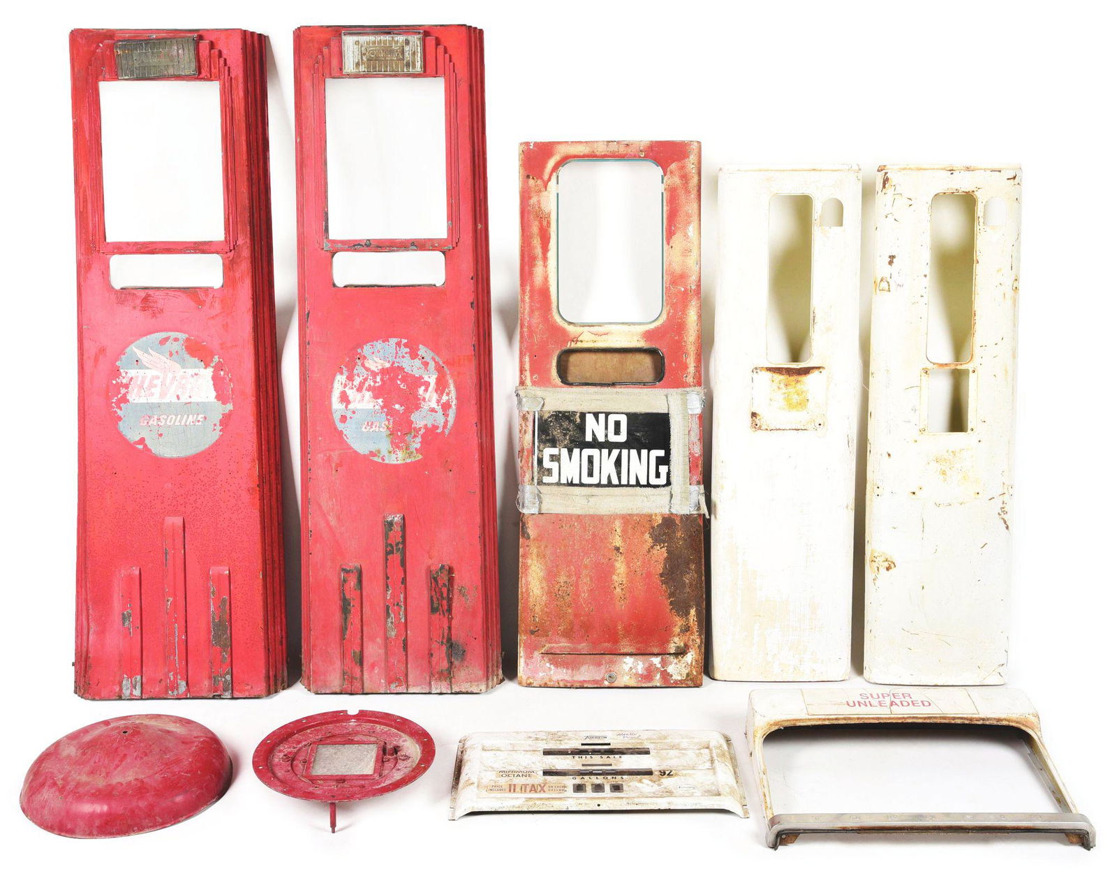 Group Of Six: Various Tokheim Gas Pump Parts.