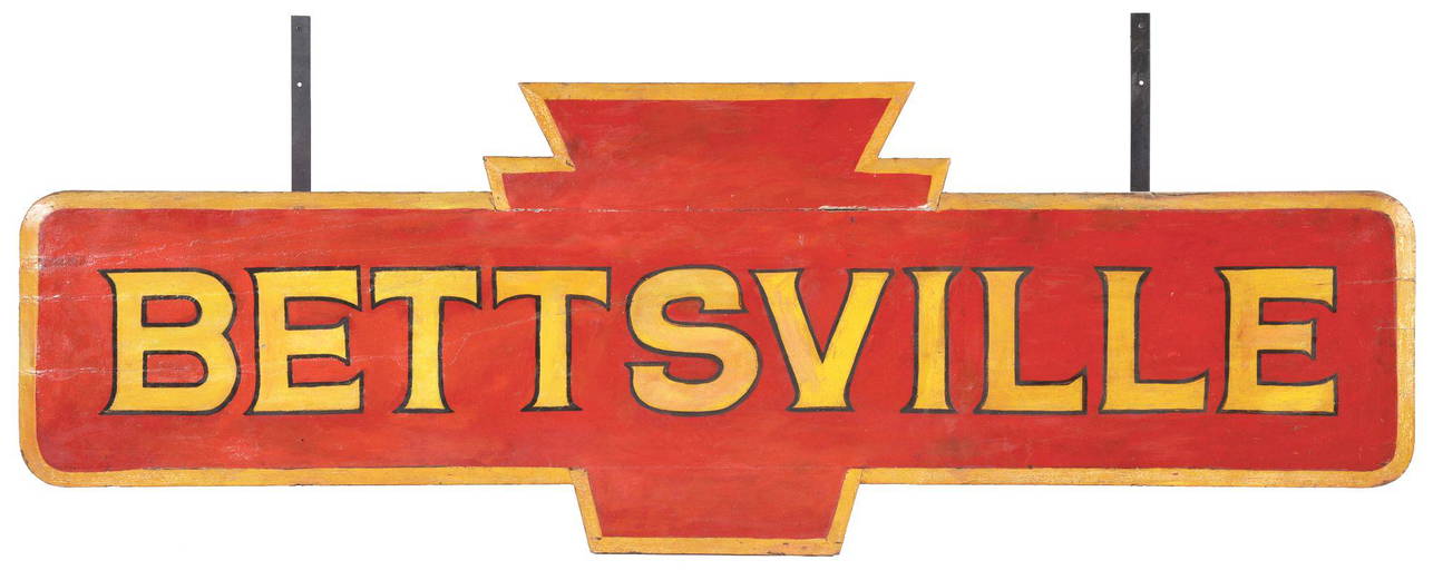 PRR STATION SIGN. (#4118) on Oct 03, 2022 | Dan Morphy Auctions in PA