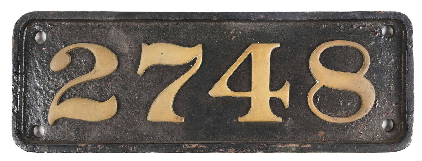 Erie Railroad Locomotive Number Plate.