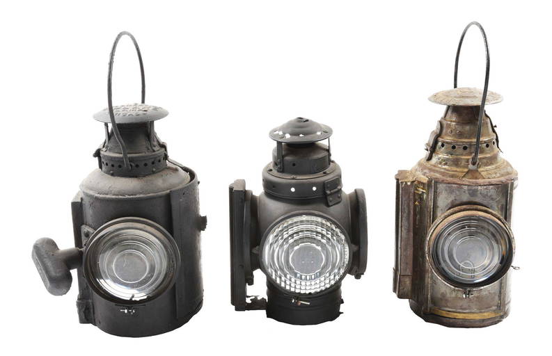 LOT OF 3: RAILROAD SIGNAL LAMPS. (#4406) on Oct 03, 2022 | Dan Morphy ...