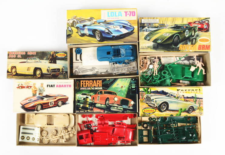 LOT OF 6: VARIOUS AURORA CAR MODEL KITS. (#1819) on Sep 19, 2022 | Dan ...