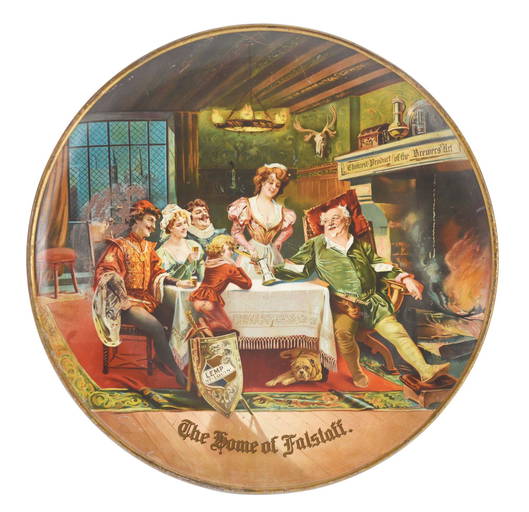 Charger Sign Advertising Falstaff Beer.